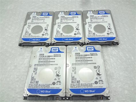 Western Digital WD Blue 2.5インチHDD WD3200LPCX 320GB SATA ×5個セット r77 ...