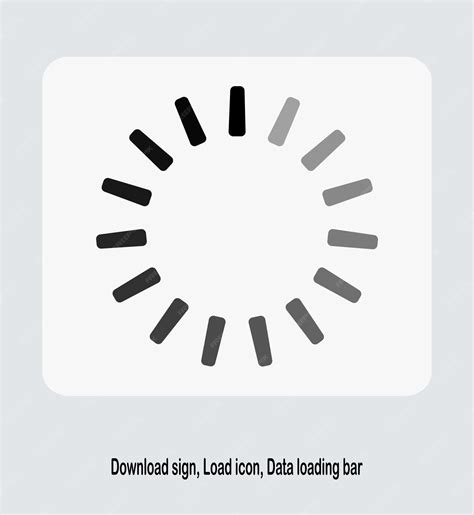 Premium Vector Download Sign Load Icon Data Loading Bar Vector