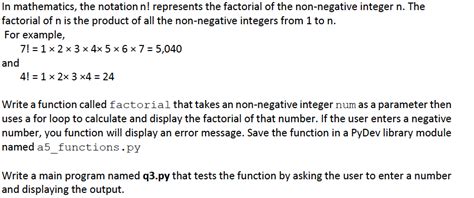 Solved In Mathematics The Notation N Represents The Chegg