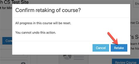 Retaking Or Reviewing The Coursemodule Trakstar Learn