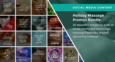 Holiday Massage Promos Bundle Healthinomics