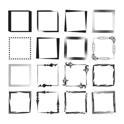 Premium Vector Vector Frames Collection Set Of Border Designs