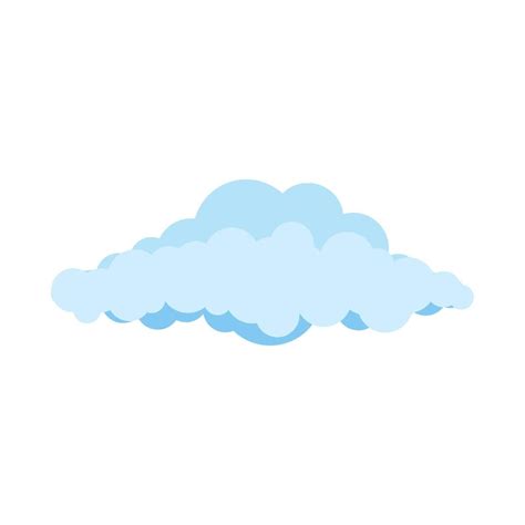 Nube Icono Vector Tiempo Ilustración Azul Diseño Naturaleza Aire De Dibujos Animados De Icono