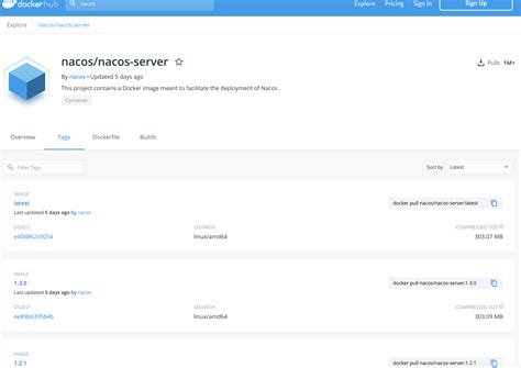 Docker安装nacos（单机版）dockerfile Nacos 镜像地址 Csdn博客