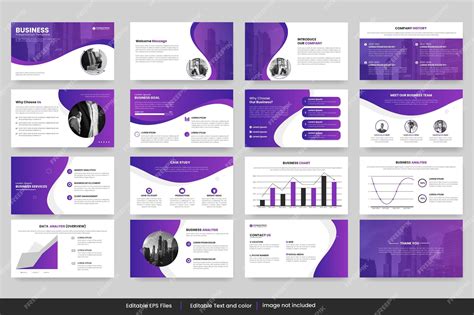 Premium Vector Vector Business Powerpoint Presentation Slides Template Design Minimalist
