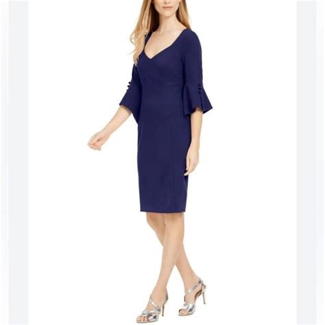 Calvin Klein Dresses Take 5off Calvin Klein Bell Navy Blue Dress