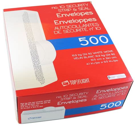 Security Letter White Business Envelopes Self Stick Bulk 500 Peel Seal