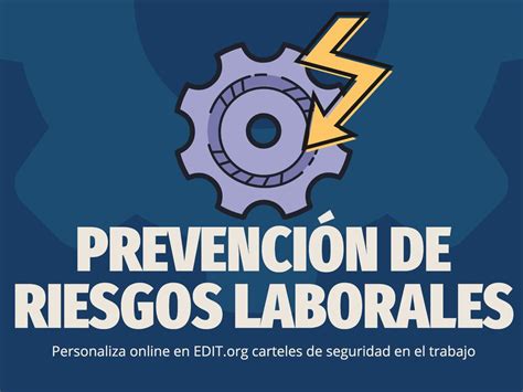 Carteles de Prevención de Riesgos Laborales editables gratis