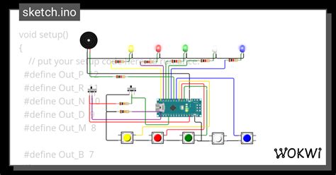 Gear Led Show Wokwi Esp32 Stm32 Arduino Simulator