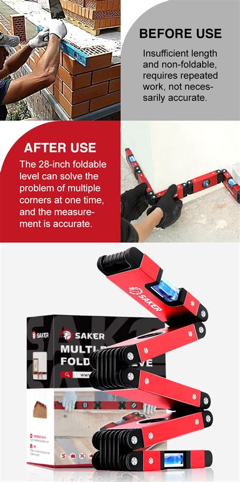 Saker Multi Function Foldable Level