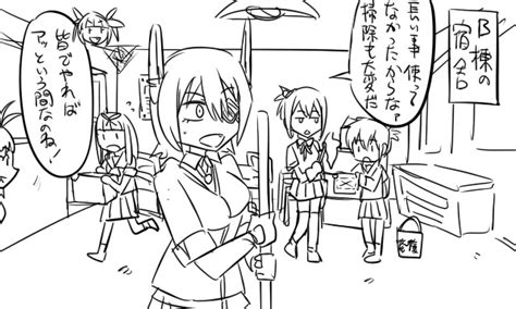 Inazuma Tenryuu Yuudachi Shiranui Naka And 1 More Kantai