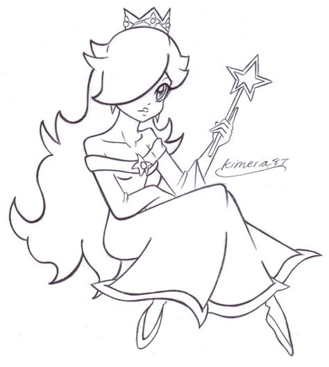 Printable Princess Rosalina Coloring Pages