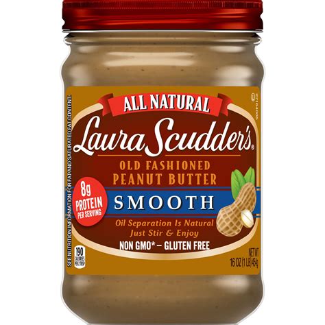 Laura Scudders Old Fashioned Smooth Peanut Butter Shop Peanut Butter