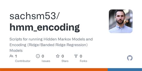 Github Sachsm53hmmencoding Scripts For Running Hidden Markov Models And Encoding Ridge