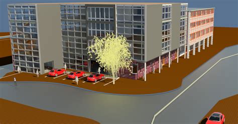 Office Building 3d View Autodesk Community Gallery
