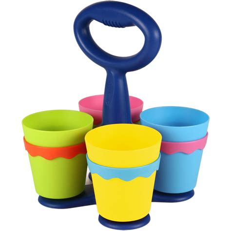 Classroom Scissor Caddy And 24 Blunt Tip Scissors 1 Caddy 4 Cups 24