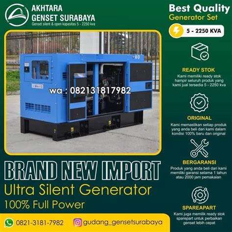 Jual Surabaya Genset Cummins 80 Kva Stamford Jual Genset