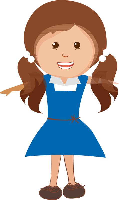 Naughty Girl Exercise With Blue Dress Vector Art At Vecteezy
