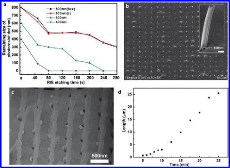 Figure 2 From Wafer Scale High Throughput Ordered Arrays Of Si And Coaxial Sisi1 Xgex Wires