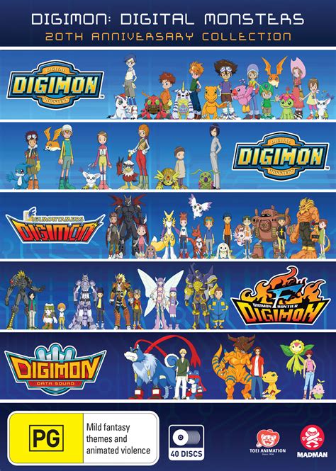 Australian Digimon 20th Anniversary Dvd Box Cover Art With The Will