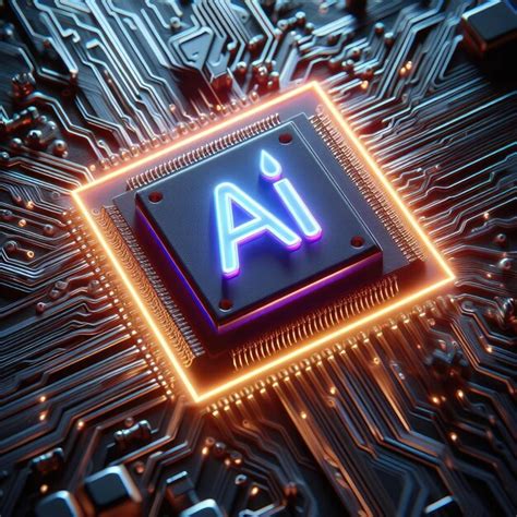A Computer Chip With The Letters Ai On It Premium Ai Generated Image