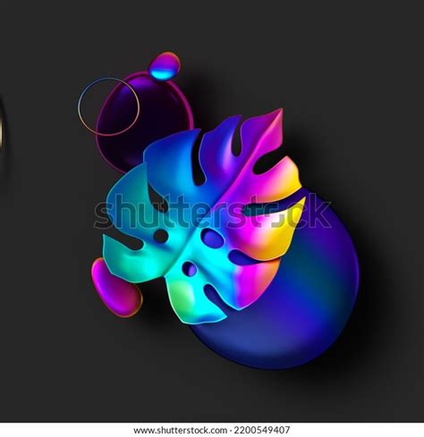 3d 렌더링 알록달록한 무지개 빛 유리 스톡 일러스트 2200549407 Shutterstock