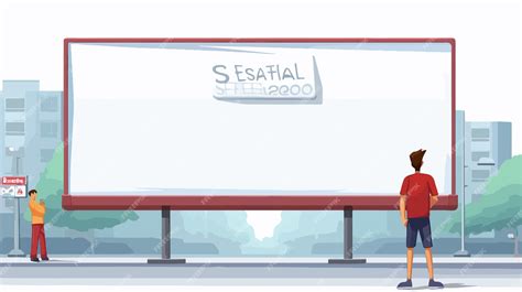 Billboard Standing Alert For Social Distance 2 Meters Space Stay Safe