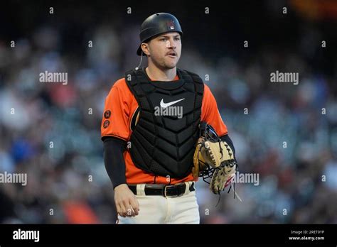 San Francisco Giants Catcher Patrick Bailey Before A Baseball Game
