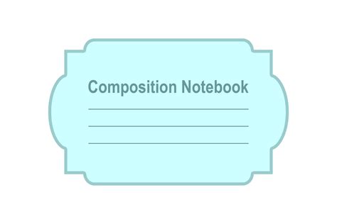 Composition Notebook Label Graphic By Forhadx Creative Fabrica