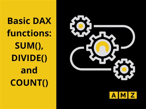 Basic DAX Functions SUM DIVIDE And COUNT
