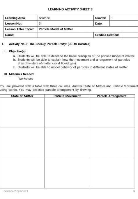 Learning Activity Sheet Learning Area Studyx