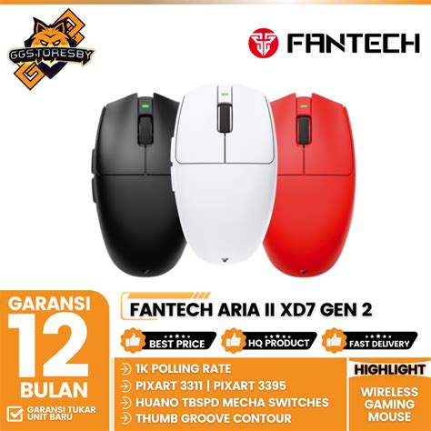 Jual Fantech Aria Ii Xd7 Gen 2 Wireless Gaming Mouse Shopee Indonesia