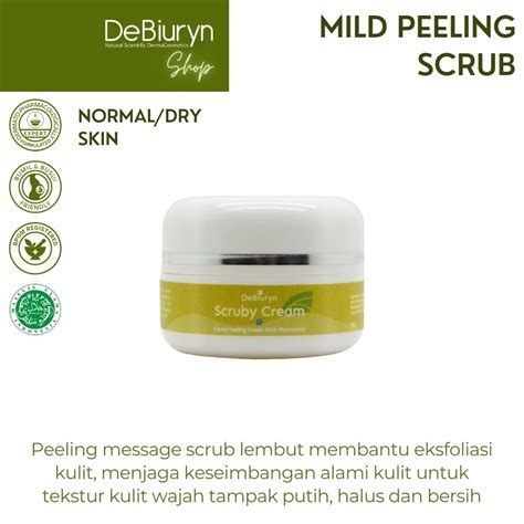 Jual Debiuryn Scruby Cream 30gr Exfoliating Face Scrub Peeling Krim