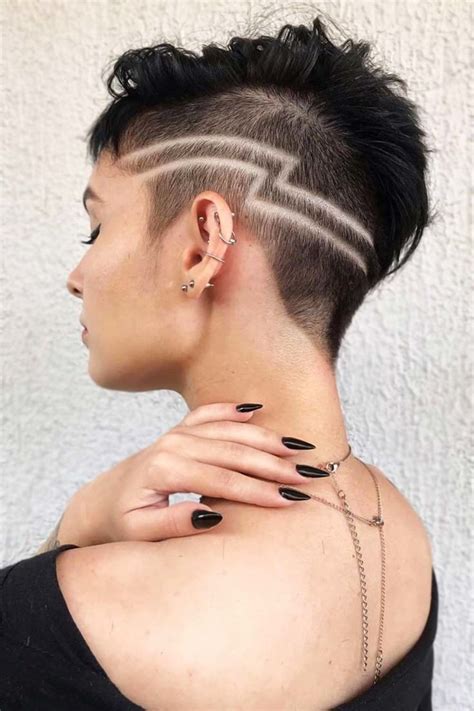 How To Create And Style An Undercut Hairstyle For Women Shaved Hair Designs Undercut