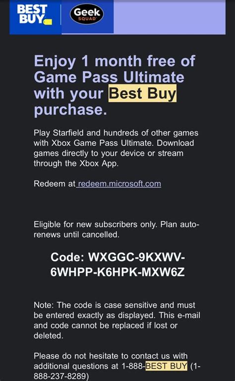 1 Month Game Pass Code Rxboxseriesx