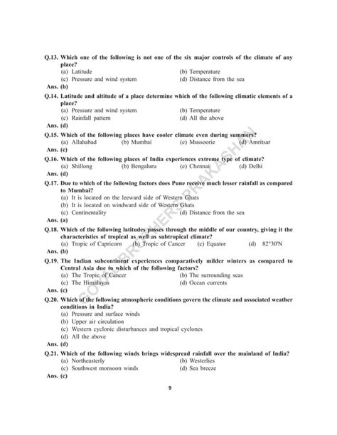 Chapter Climate~~ Class 9 Pdf Free Download