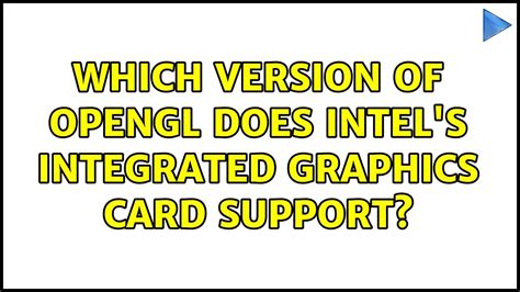 List Of Graphics Cards Opengl At Joan Byrd Blog