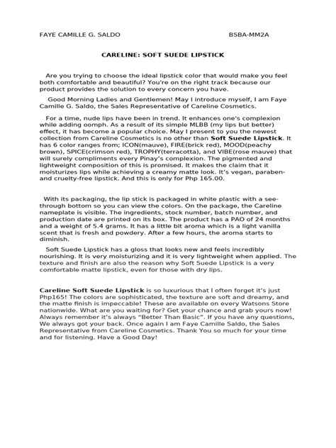 Script Sales Pitch Pt 2 Pdf