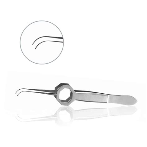 Forceps Micro Grooved Tissue Curved