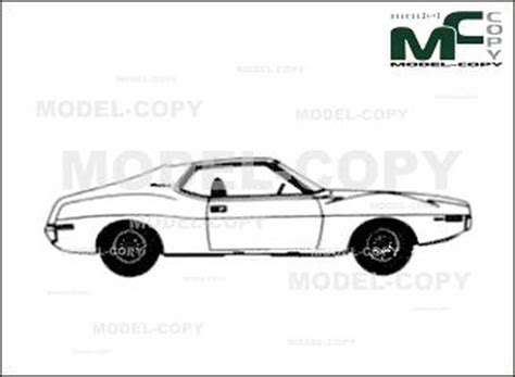 Amc Javelin 1971 2d Drawing Blueprints Model Copy S Models