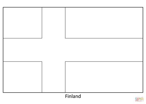 Mapa De La Bandera De Finlandia