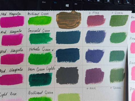 What Color Do Pink And Green Make From Grey To Purple Swatches