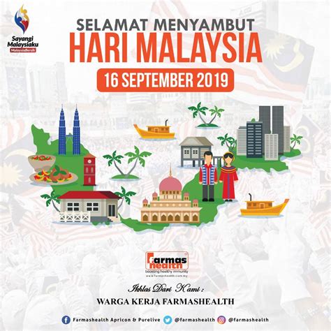 SELAMAT MENYAMBUT HARI MALAYSIA 16 SEPTEMBER 2019 Poster Design