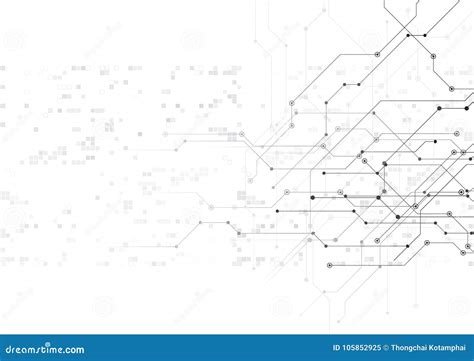 Vector Background Abstract Technology Communication Data Science Stock