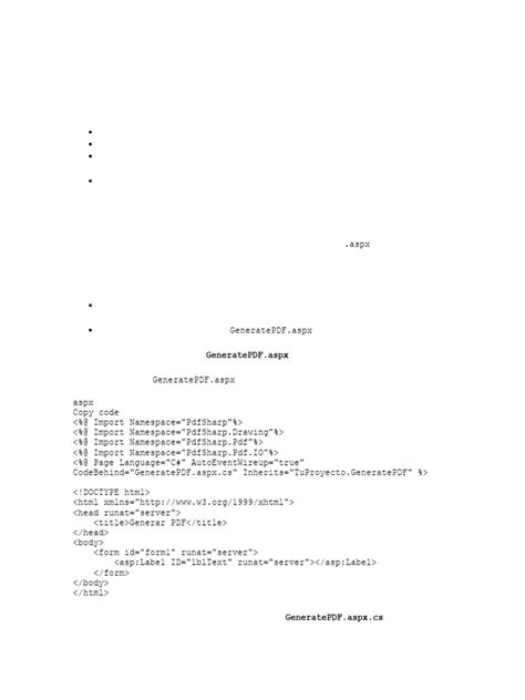 generar pdf pdf c sharp lenguaje de programación software