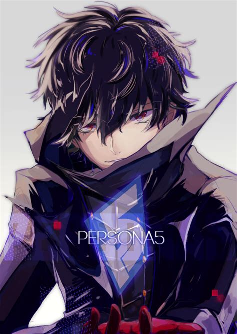 Safebooru 1boy Black Hair Copyright Name English Fire Gloves Kurusu