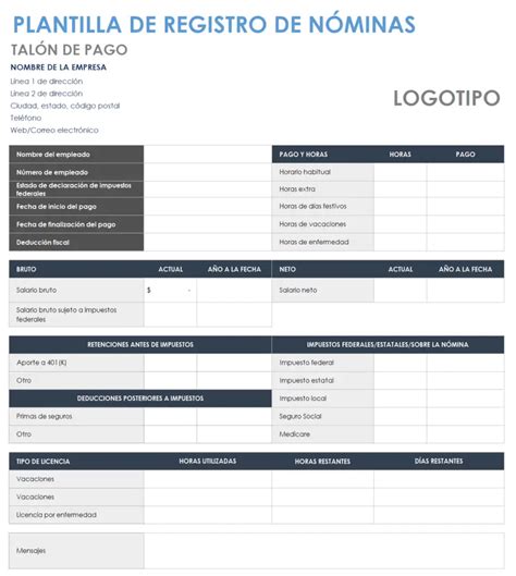 Recibo De Nomina En Excel Y Pdf Descargalo Gratis Images