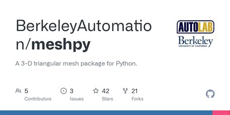 Github Berkeleyautomation Meshpy A D Triangular Mesh Package For Python