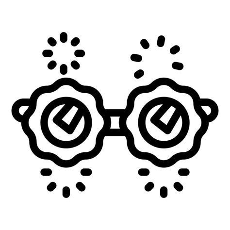 Funny Glasses With Stars Celebrating Carnival Party Icon 49058588