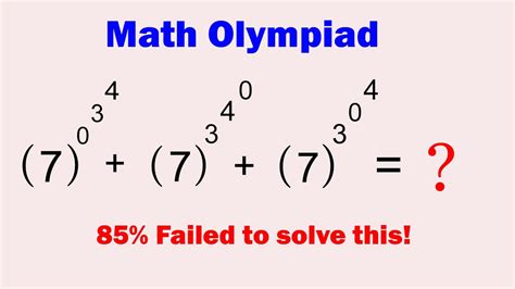 Math Olympiad A Beautiful Exponential Problem Vijay Maths Youtube